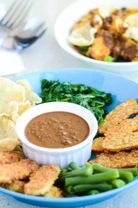 Pecel - Mixed Vegetables in Peanut Sauce - Chindian Kitchen